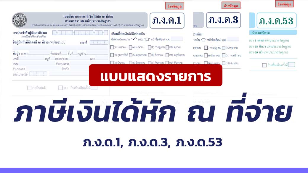 Bunchee - แบบแสดงรายการภาษีมูลค่าเพิ่ม ภ.พ.30, ภ.พ.36